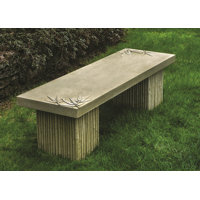 Cast Stone & Concrete Outdoor Benches You'll Love | Wayfair