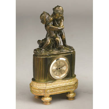 AA Importing Traditional Analog Resin Quartz Tabletop Clock in Antique ...