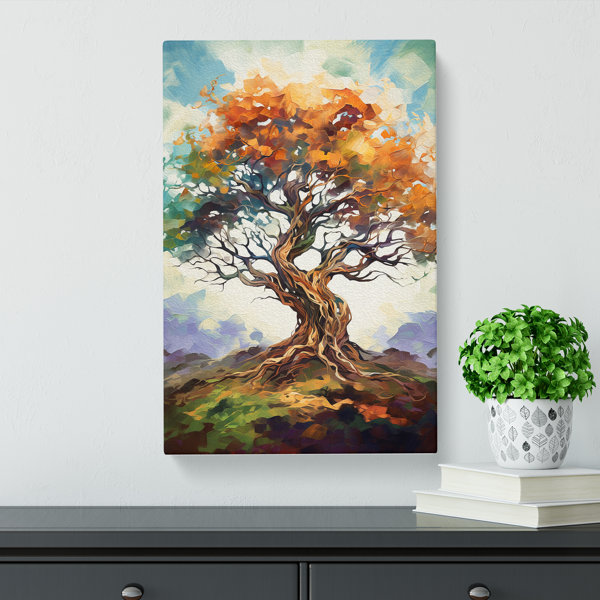 Marlow Home Co. Oak Tree Gestural - Art Prints | Wayfair.co.uk