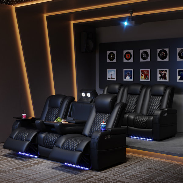 Ivy Bronx Home Theater Seating Seats, Movie Theater Chairs Theater ...