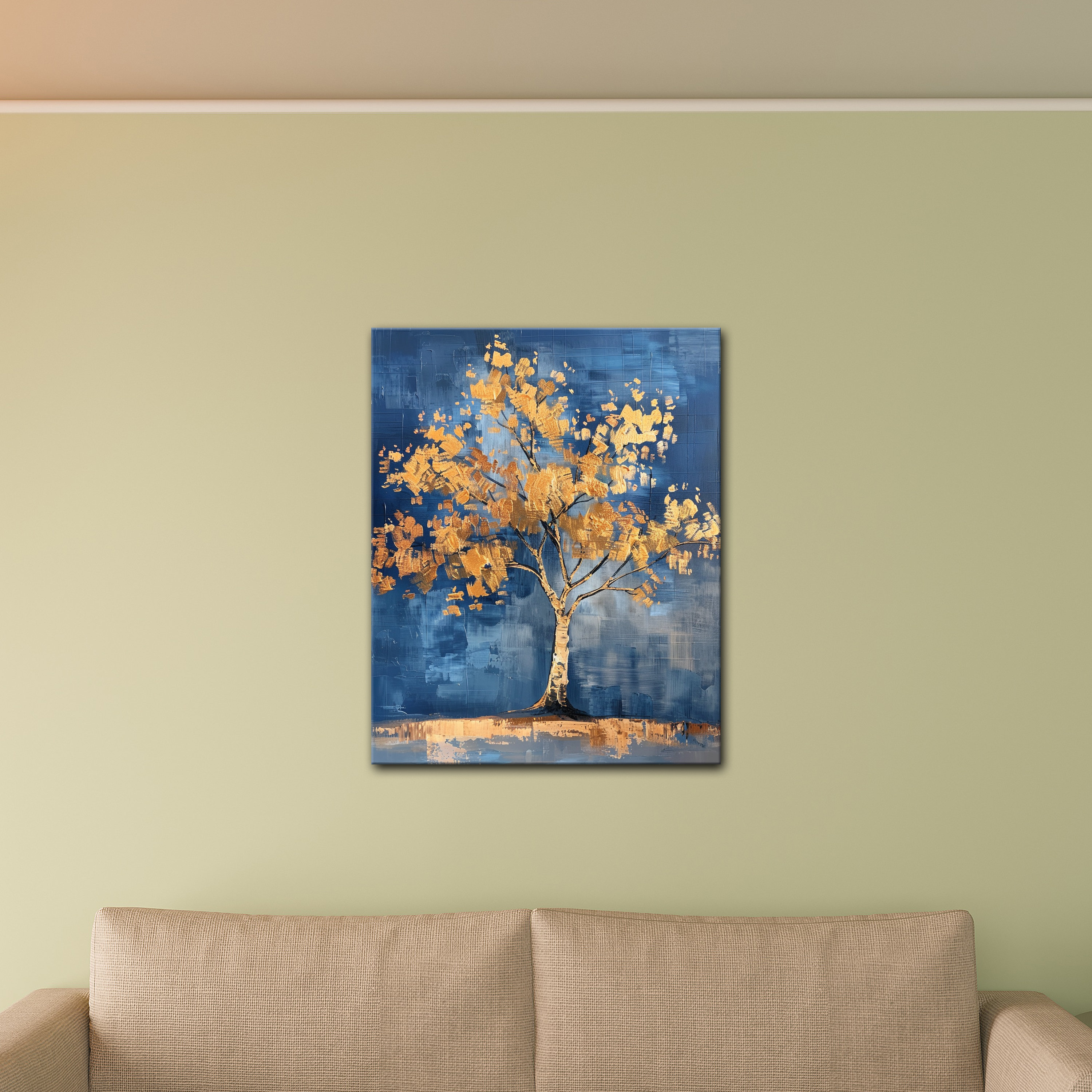 Winston Porter Golden Rhyme of Blue Branches? (customizable) by Genie's ...