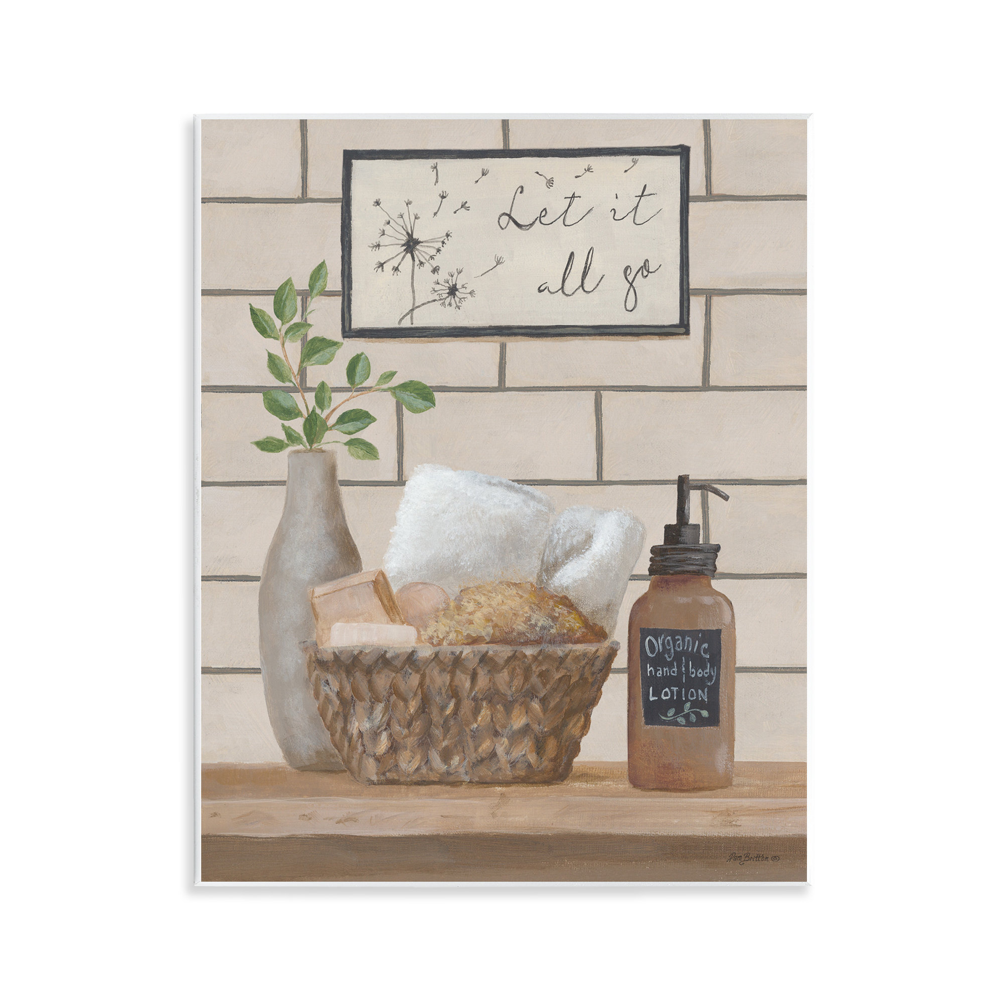 Ophelia & Co. Let It Go Bath Wall Plaque Art by Pam Britton | Wayfair