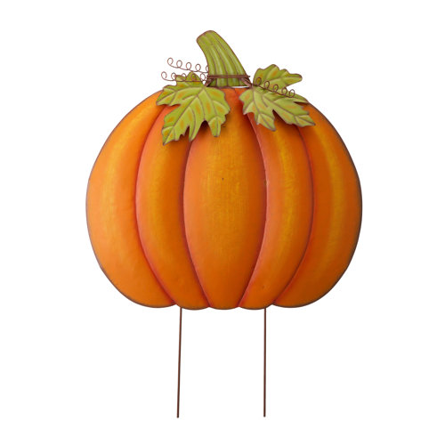 Jetlink Crafts Big And Bold Fall Autumn Metal Pumpkin Yard Stake ...
