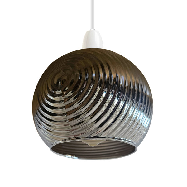 Fairmont Park 15cm H Metal Dome Lamp Shade ( Screw On ) Chrome ...