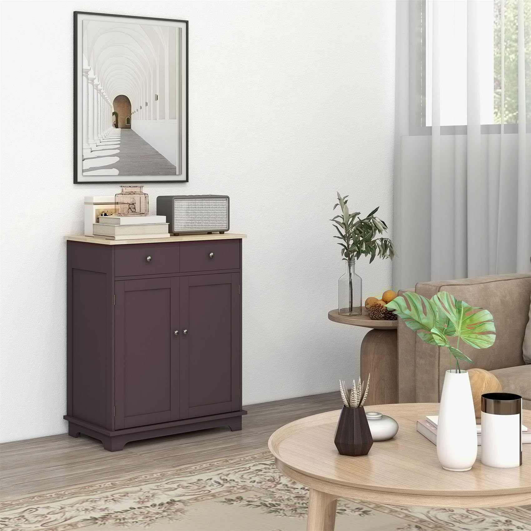Lark Manor™ Modern Sideboard Storage Cabinet Bar Cabinet | Wayfair