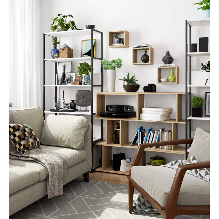 17 Stories Set of 3 square shelves 17 Stories K25 Sonoma oak | Wayfair ...