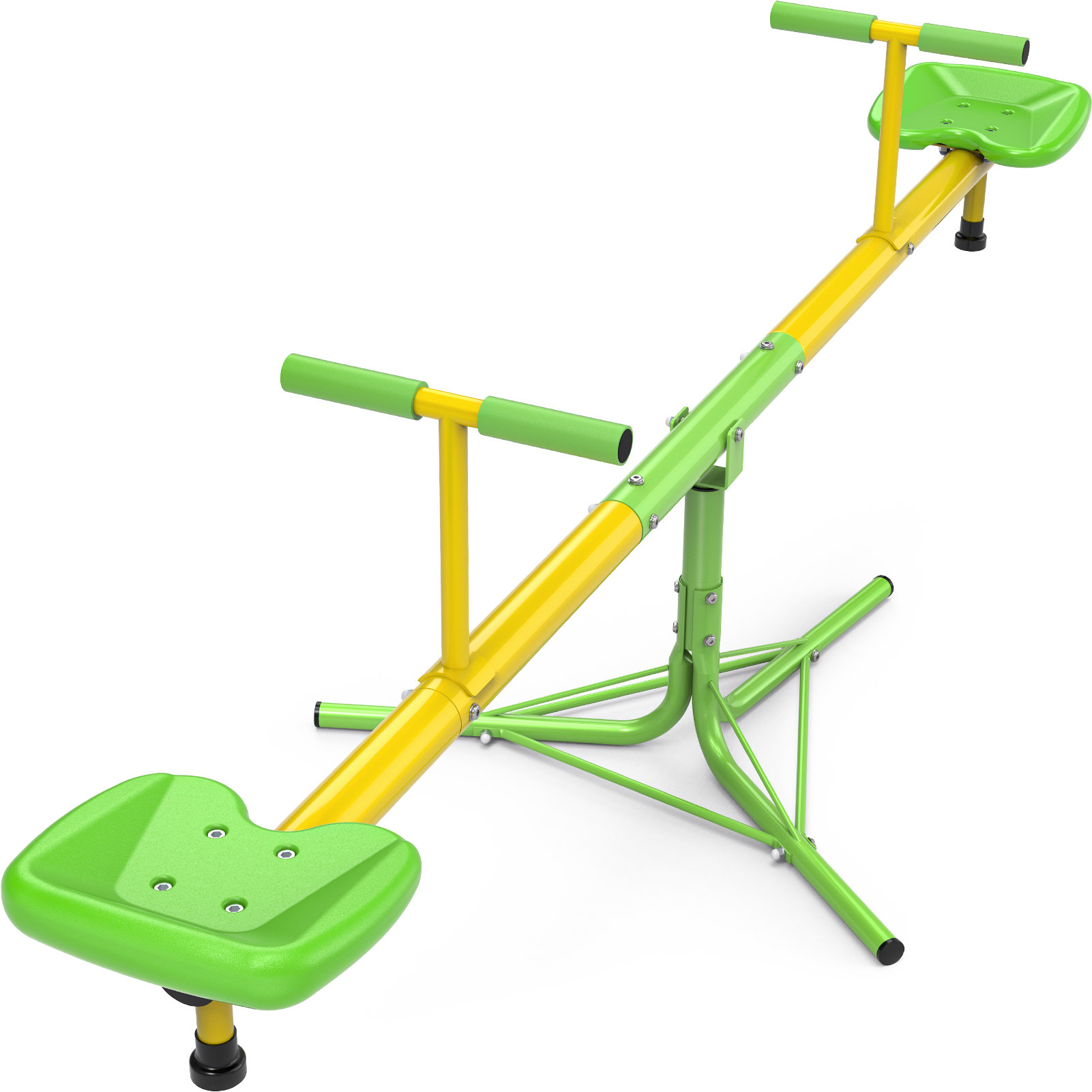 Jovego Metal Outdoor Kids Spinning Teeter Totter,Kids Seesaw,Swiveling ...