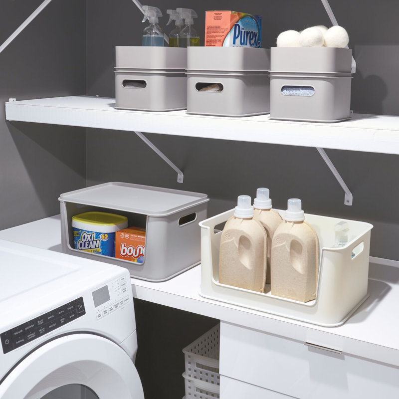 iDesign Plastic Large Open-Front Storage Bin with Handles, BPA-Free ...