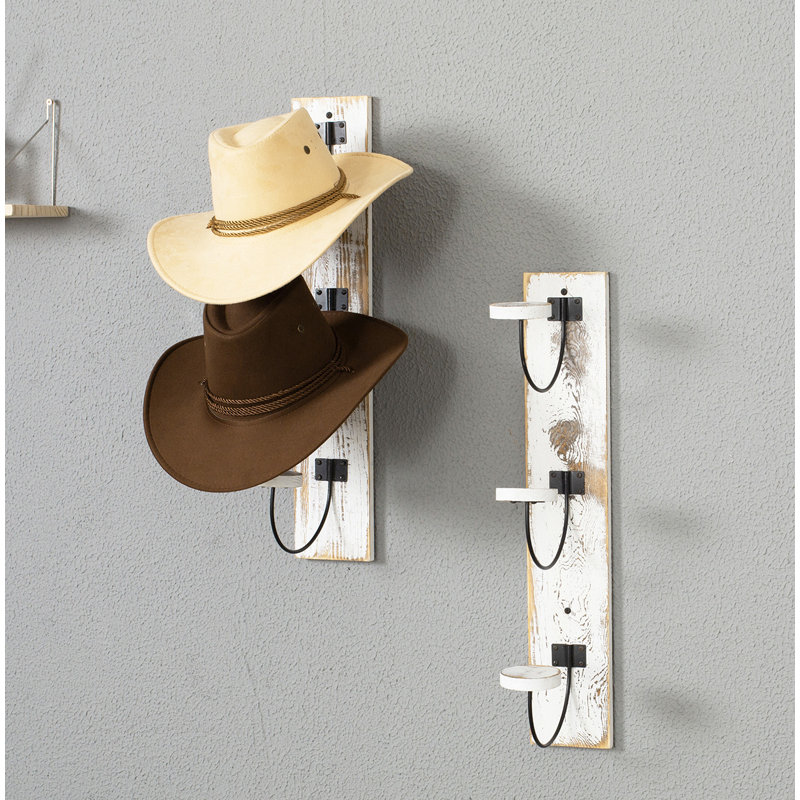 Gracie Oaks Rosko Solid Wood 6 - Hook Wall Mounted Hat Coat Rack | Wayfair