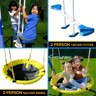 Sportspower Outdoor Super 8 Fun Metal Swing Set With 6’ Heavy Duty ...