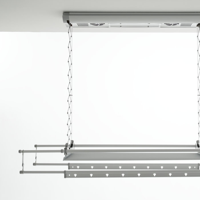 Rebrilliant Ceiling-Mounted Clothes Drying Rack, Vertical Retractable ...