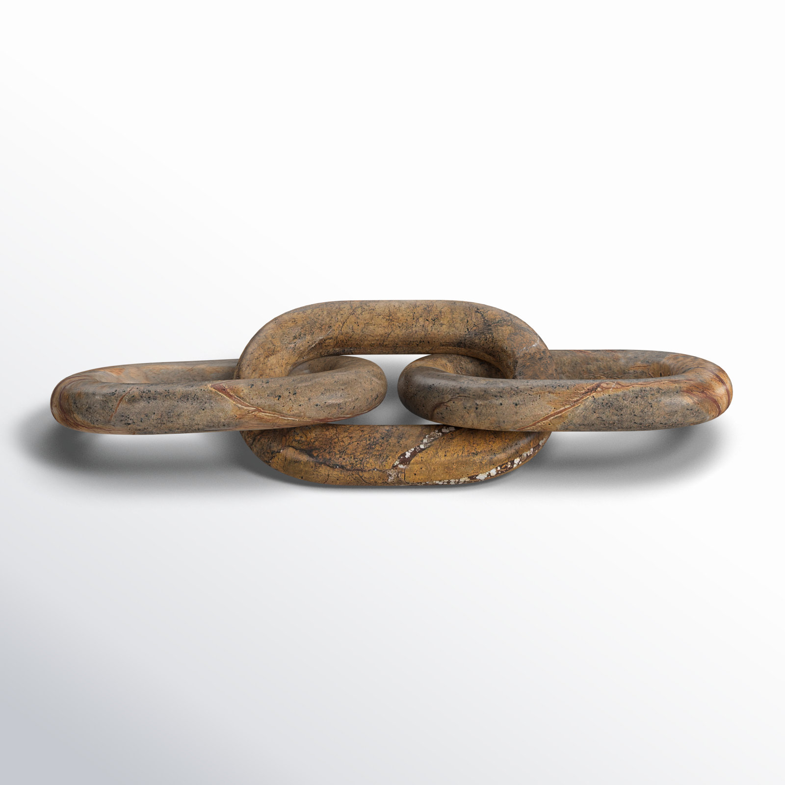 Joss & Main Pinehurst Marble Chain Link Decorative Object | Birch Lane
