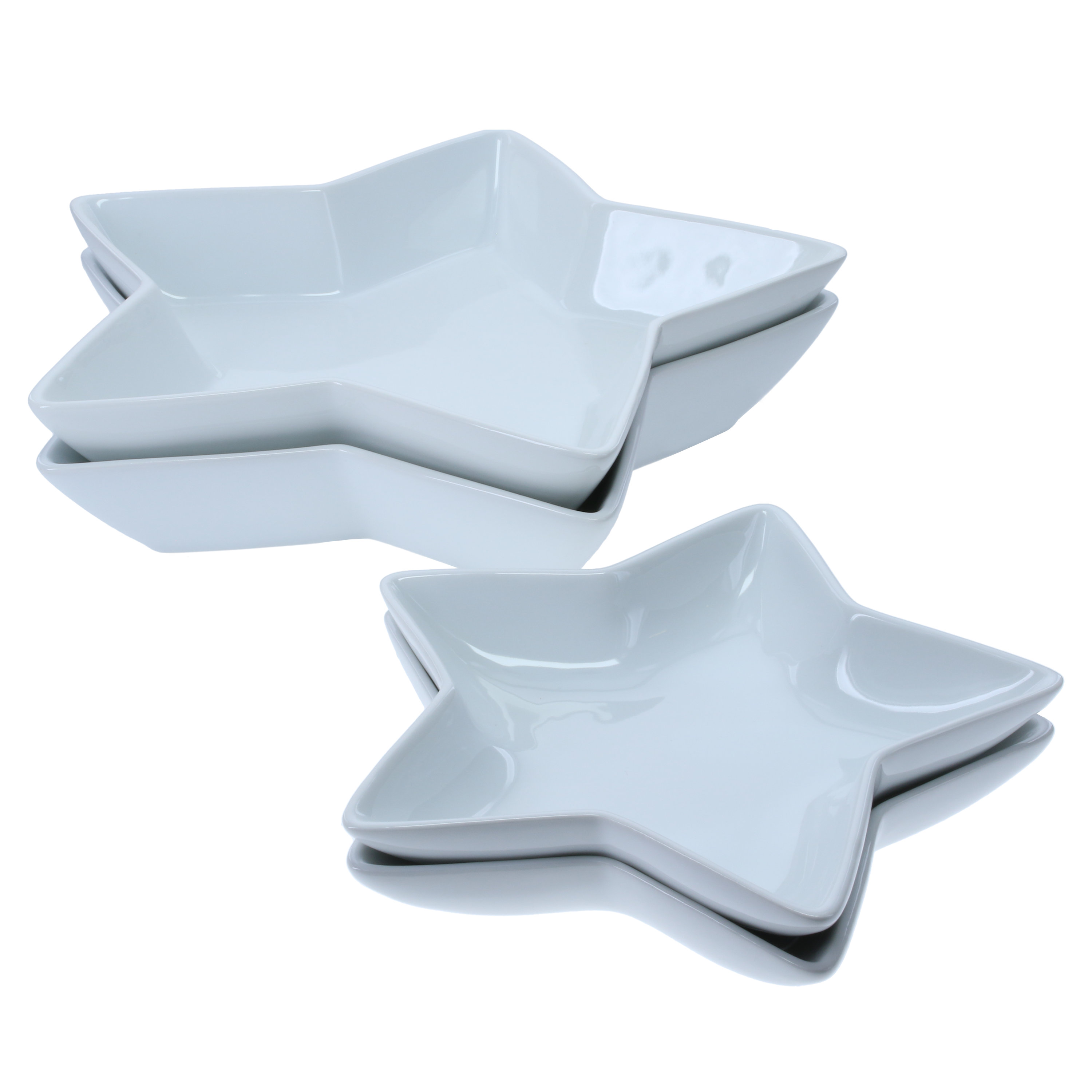 BIA Cordon Bleu 4-Piece, Star Low Bowl Set, Low Bowl 7.85" X 1.375", 12 ...