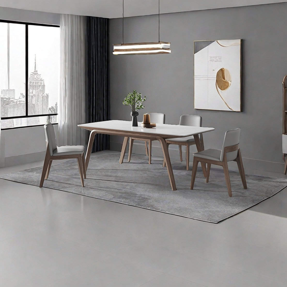 A Zoetic Home Ash wood rock table | Wayfair