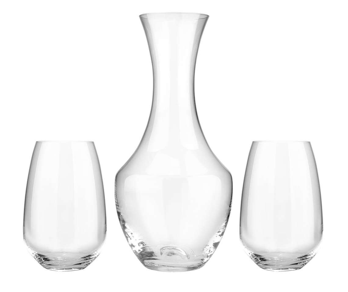 Ivy Bronx Jenish 3 - Piece Glass Drinking Glass Assorted Glassware Set ...