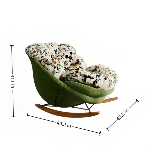 VIBORZ Upholstered Rocking Chair | Wayfair