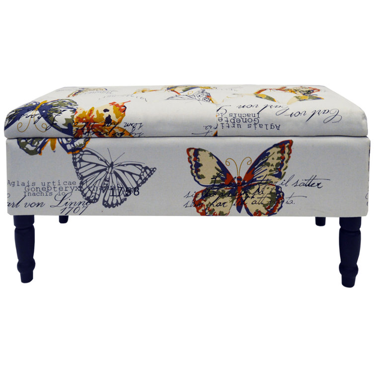 Latitude Run 80cm Wide Tufted Rectangle Animal Print Storage Ottoman ...
