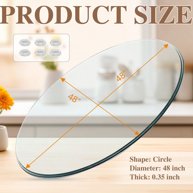 Nuojie Tempered Glass Table Top & Reviews | Wayfair