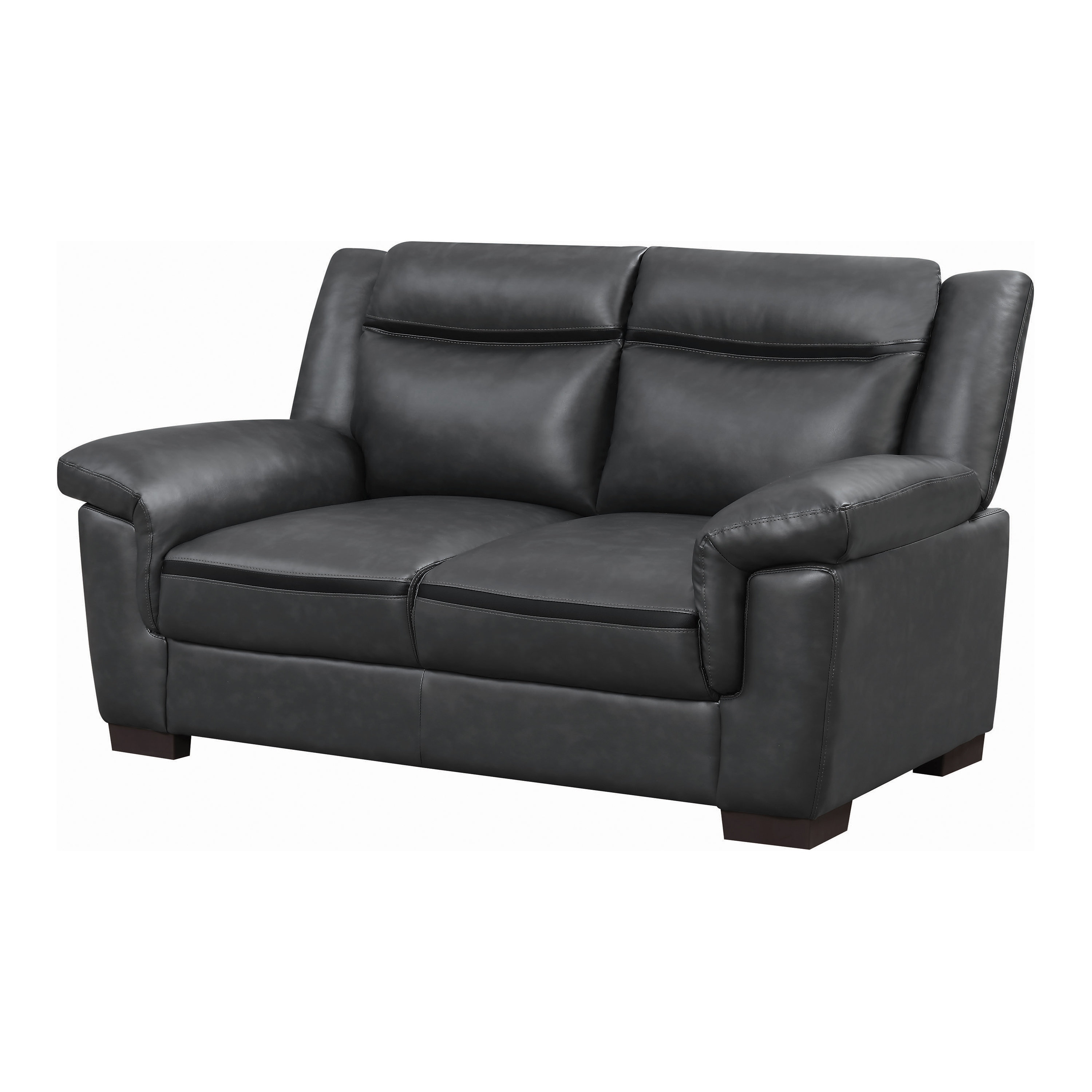 Ebern Designs Mikhil 58.6'' Faux Leather Loveseat | Wayfair