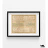 WeFrameArt Air Currents Of The World By Vintage Maps, Antique World Map ...