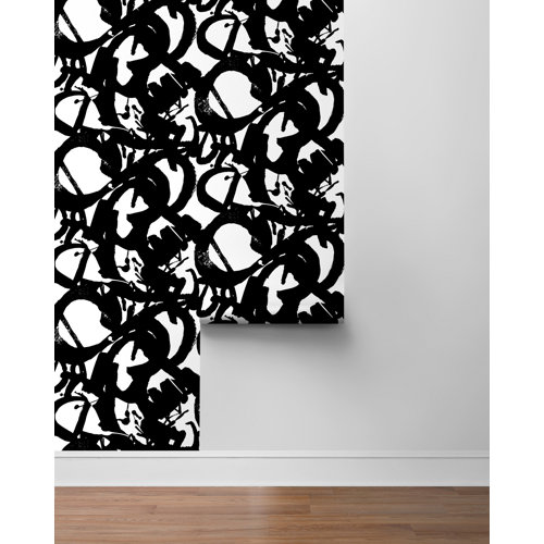 Wrought Studio Cleston Peel & Stick Abstract Roll | Wayfair