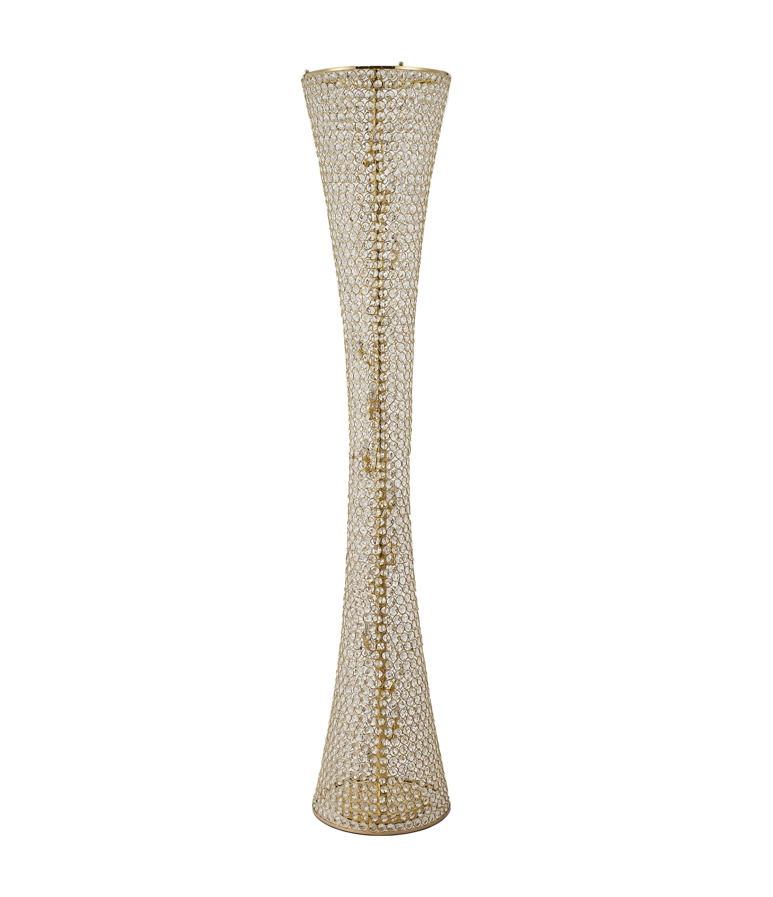 Everly Quinn Transitional 15 Light Crystal Beaded Floor Lamp | Wayfair