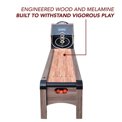 Hathaway Games Shooting Star 9-Ft Roll Hop And Score Arcade Game Table ...
