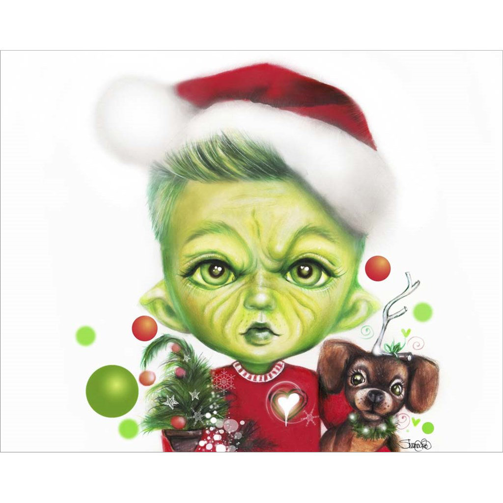 The Holiday Aisle® Grinchie Guy - Munchkinz Elf By Sheena Pike Art And ...