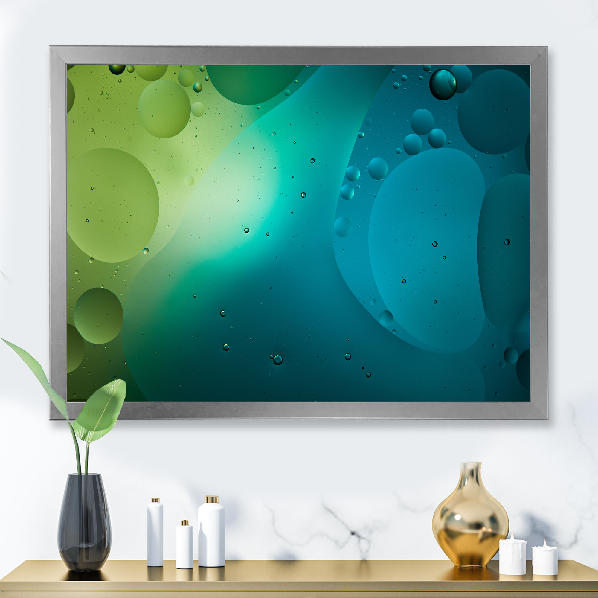 Wrought Studio Green Ink Mixed Under Water " Green Ink Mixed Under ...