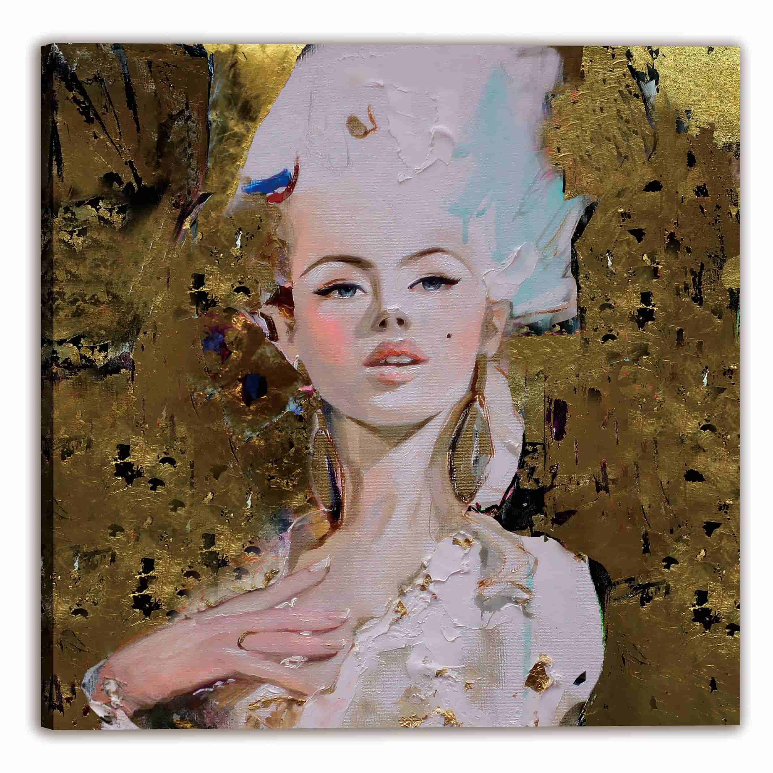 Winston Porter Golden Muse Oil Painting Print on Wrapped Canvas ...