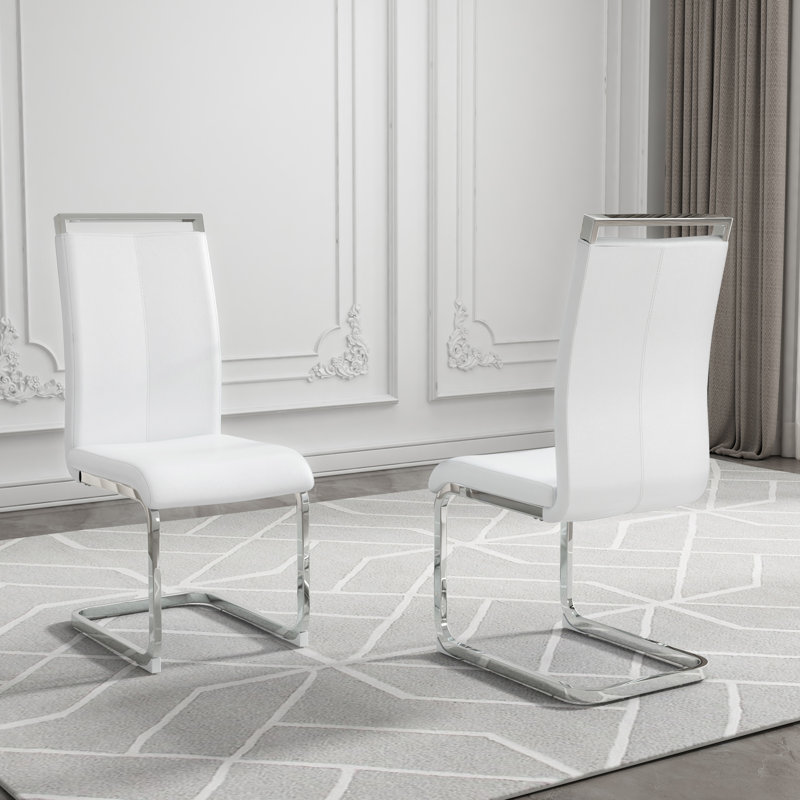 Wrought Studio 16.54 Wide Charlinda Top Air Leather Dining and ...