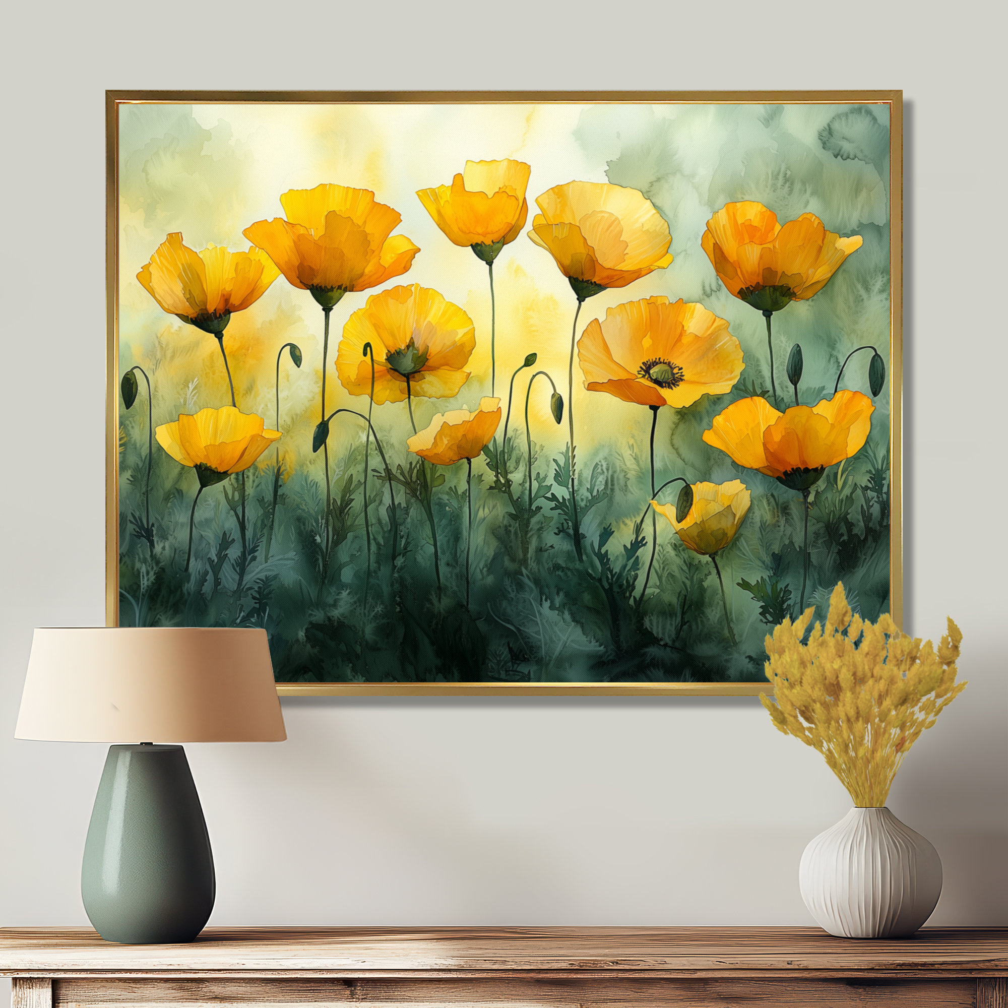 Winston Porter Golden Hour Poppies In Summer II - Poppies Wall Art ...