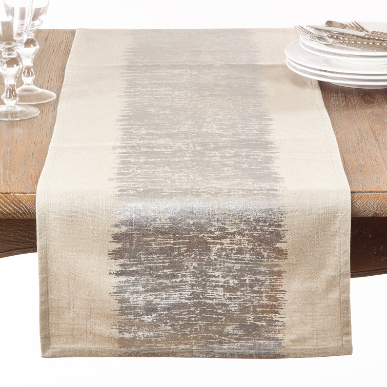 Wrought Studio Villarreal Rectangle No Pattern Cotton Table Runner ...