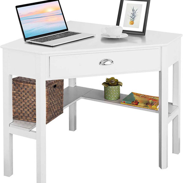 Red Barrel Studio® Corner Desk, Corner Computer Desk With Drawer For ...