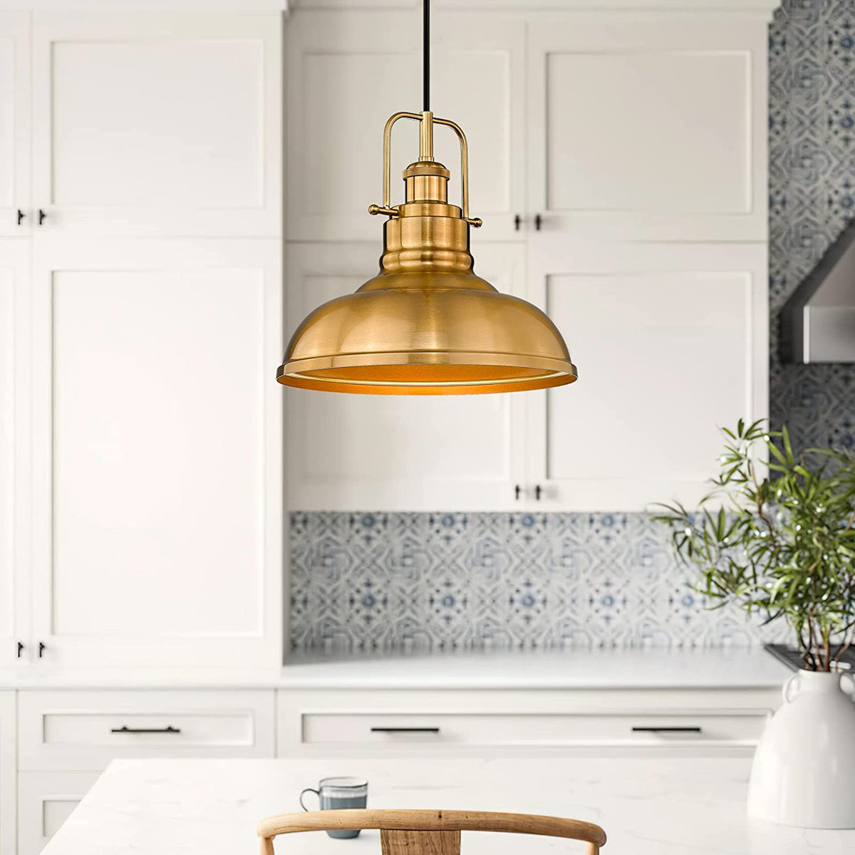 Everly Quinn Tanaja 1 - Light Single Dome Pendant & Reviews | Wayfair