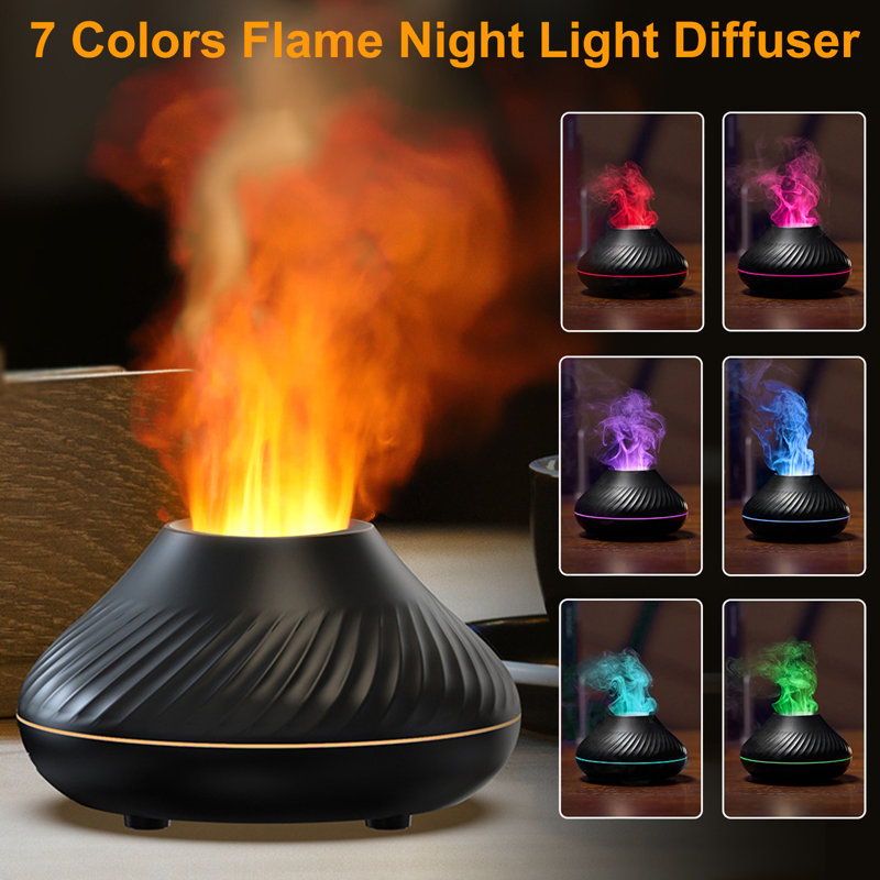 CELECTIGO Plug-in Essential Oil Diffuser,Fireplace Fire Flame Diffuser ...