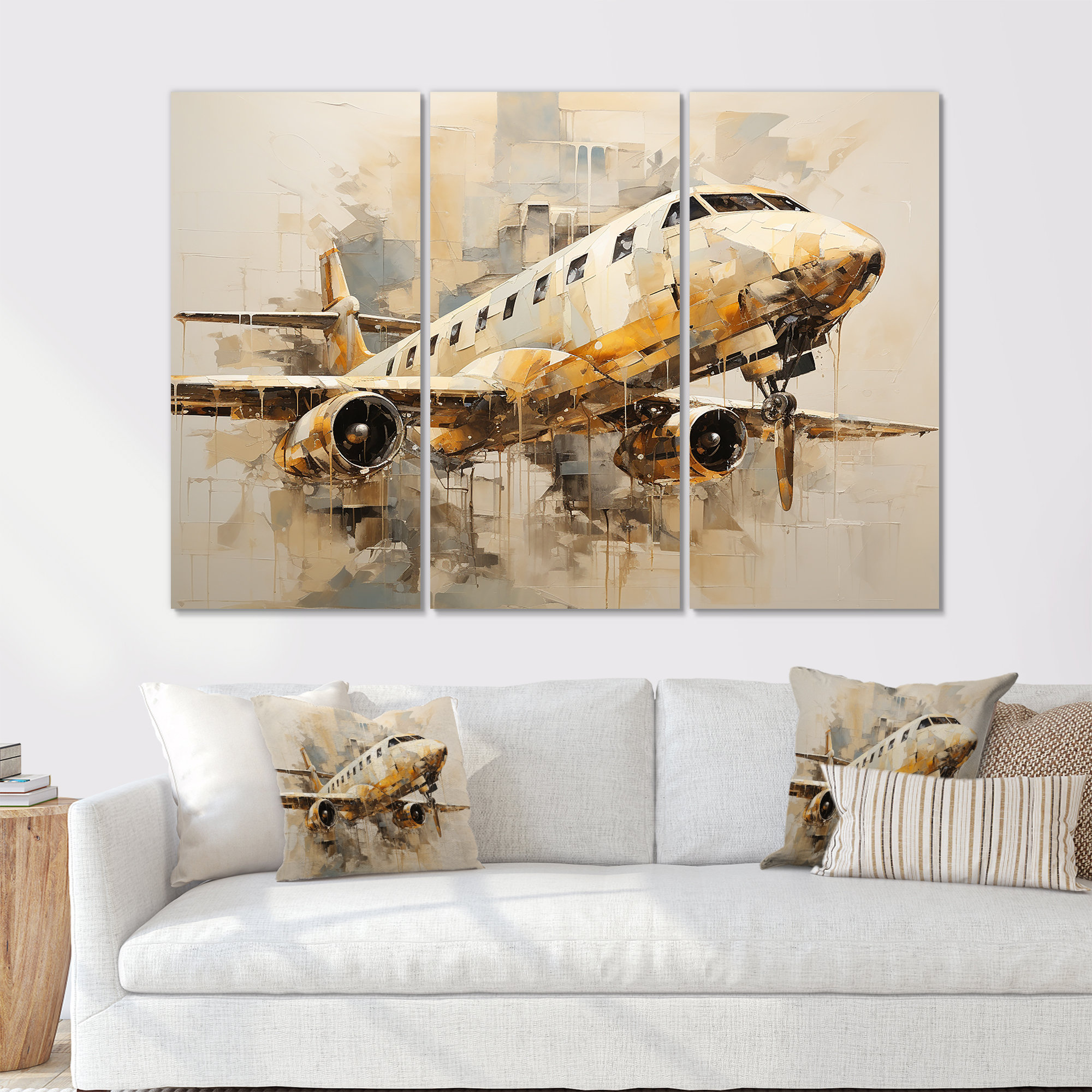 Ivy Bronx Passenger Plane Wings Of Adventure I - Plane Canvas Wall Art ...