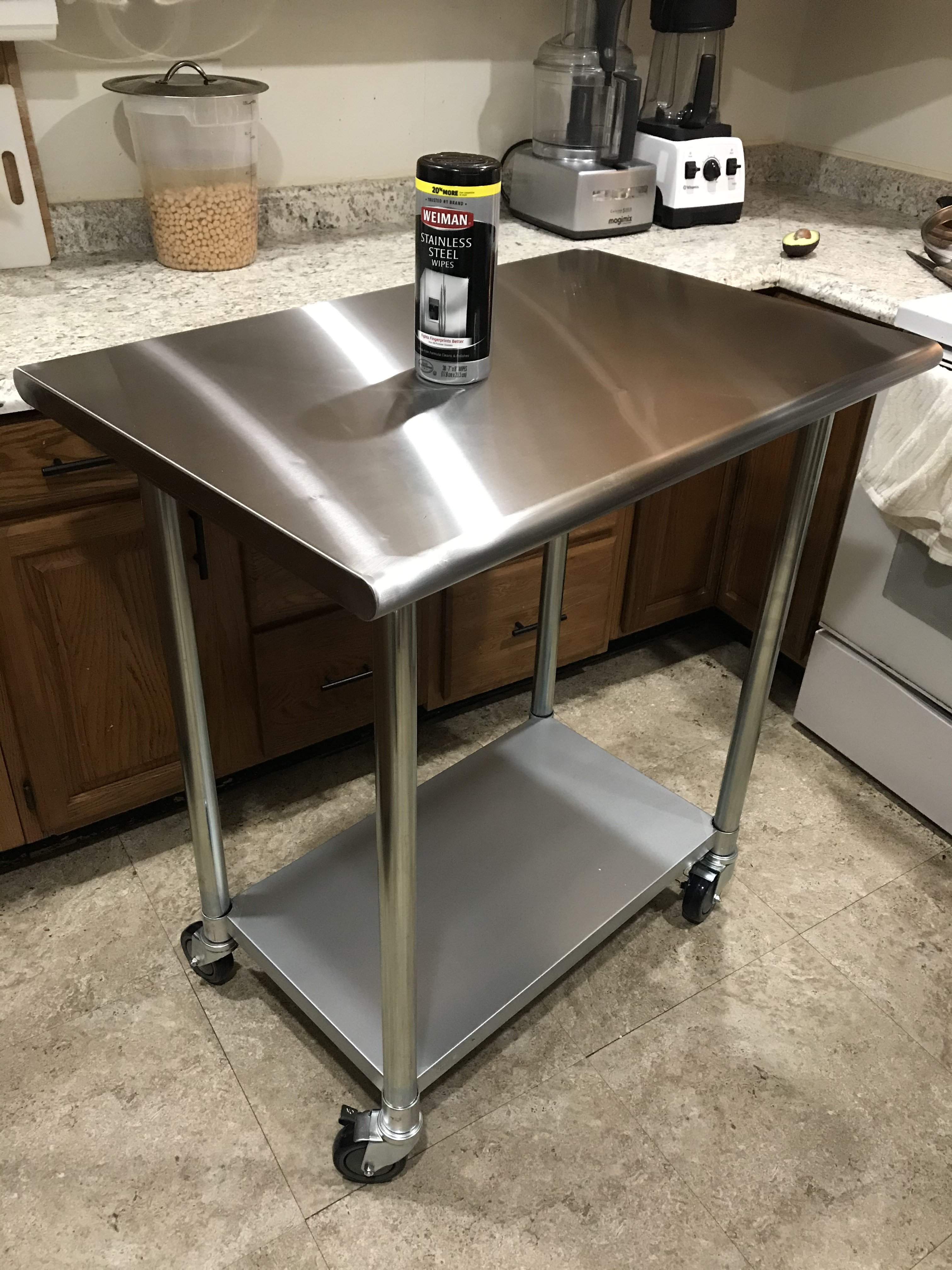 Ivy Bronx Stainless Steel Work Table 36 x 24 Inches, Kitchen Prep Table ...