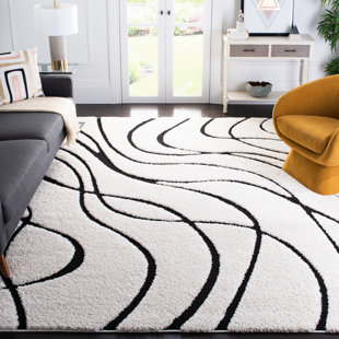 Black Modern Area Rugs You'll Love | Wayfair