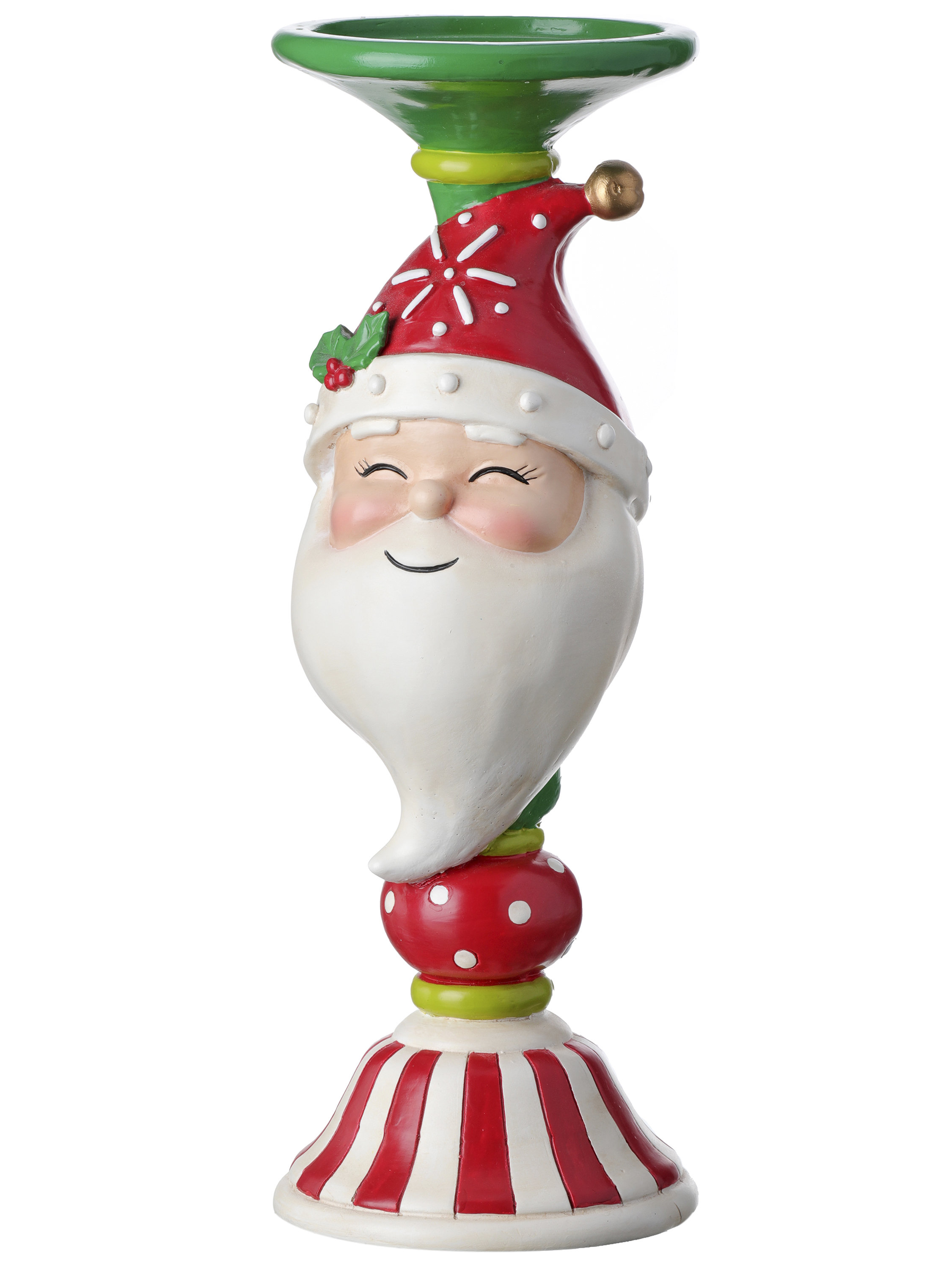 Regency International 12" Resin Candy Santa Candle Stand - Wayfair Canada