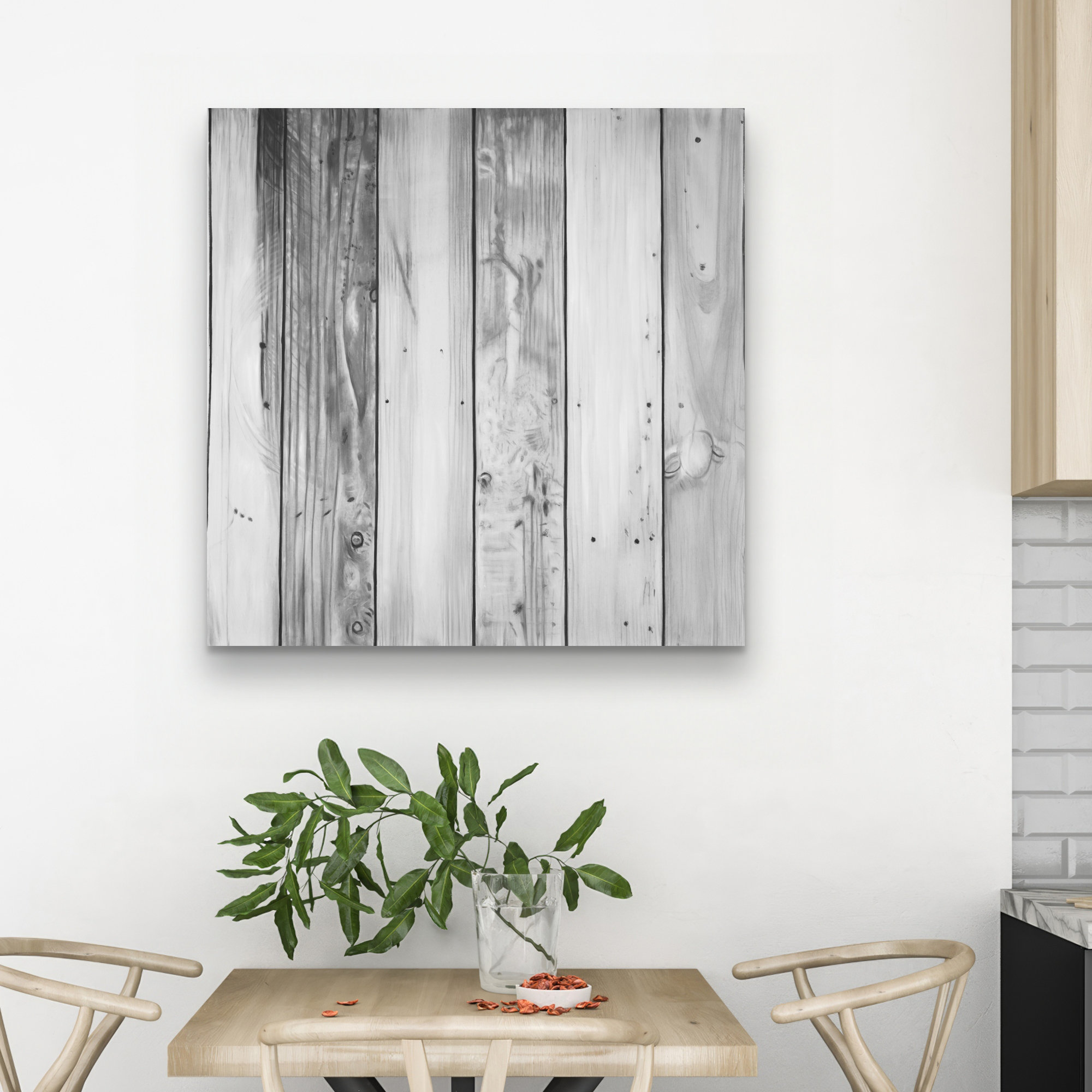 Begin Edition International Inc. Wood texture - 32"x32" art on canvas ...