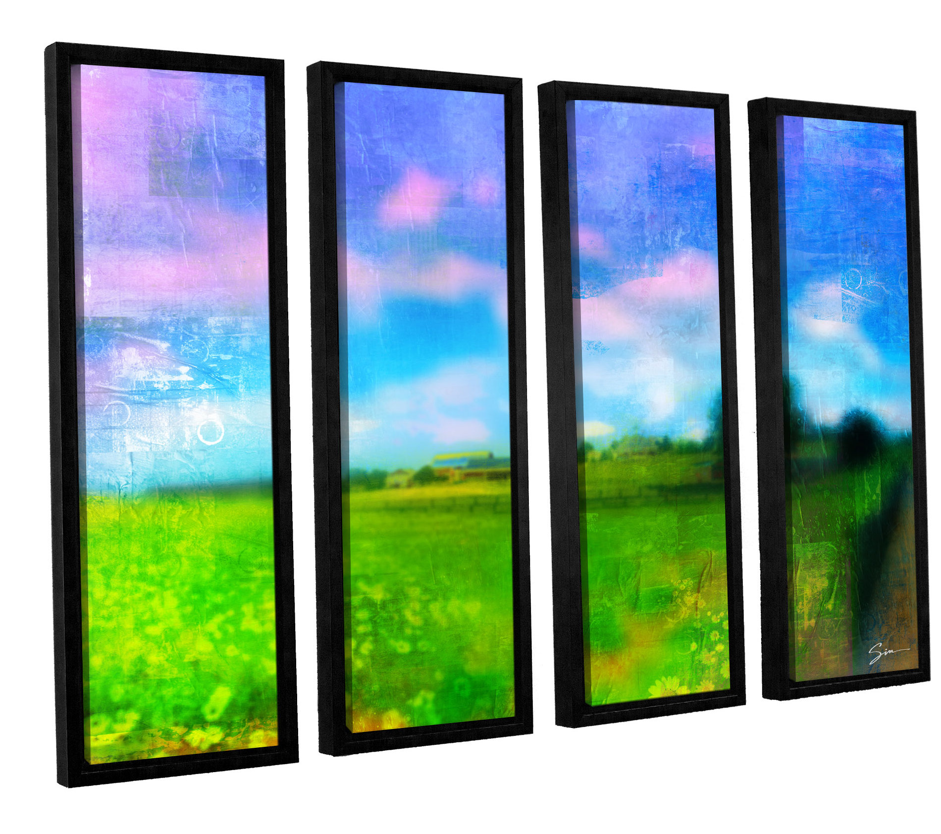 ArtWall 'Homeland' by Greg Simanson 4 Piece Framed Painting Print on ...