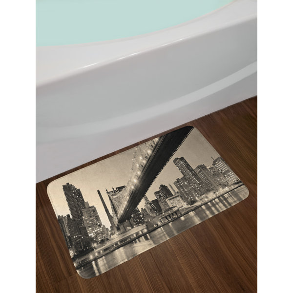 Union Rustic Khyon Bath Mat with Non-Slip Backing | Wayfair