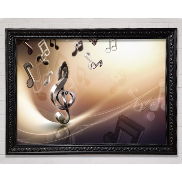 Bright Star Musical Notes Love - Single Picture Frame Art Prints ...