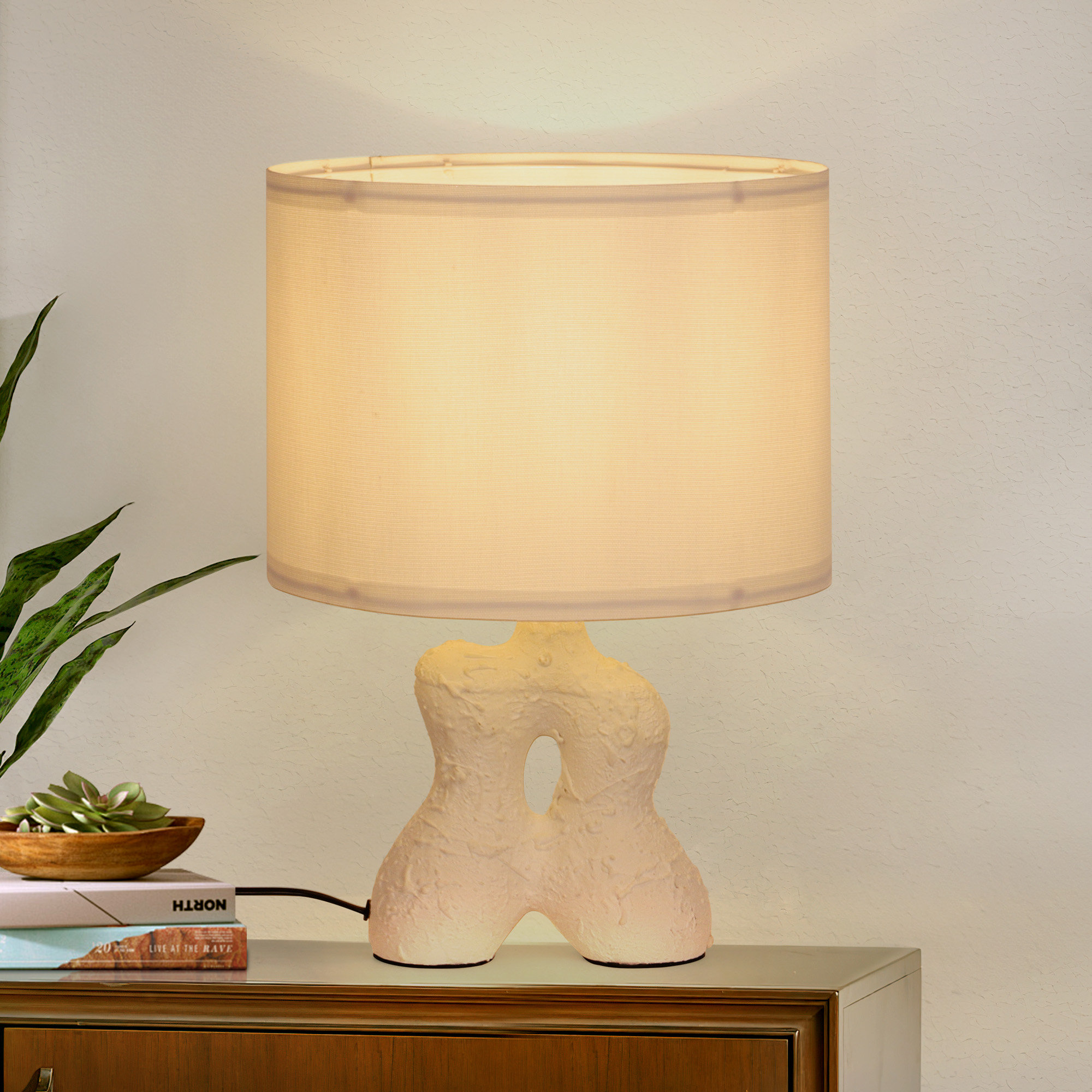 Wrought Studio Ceramic Table Lamp With Wire Switch | Wayfair