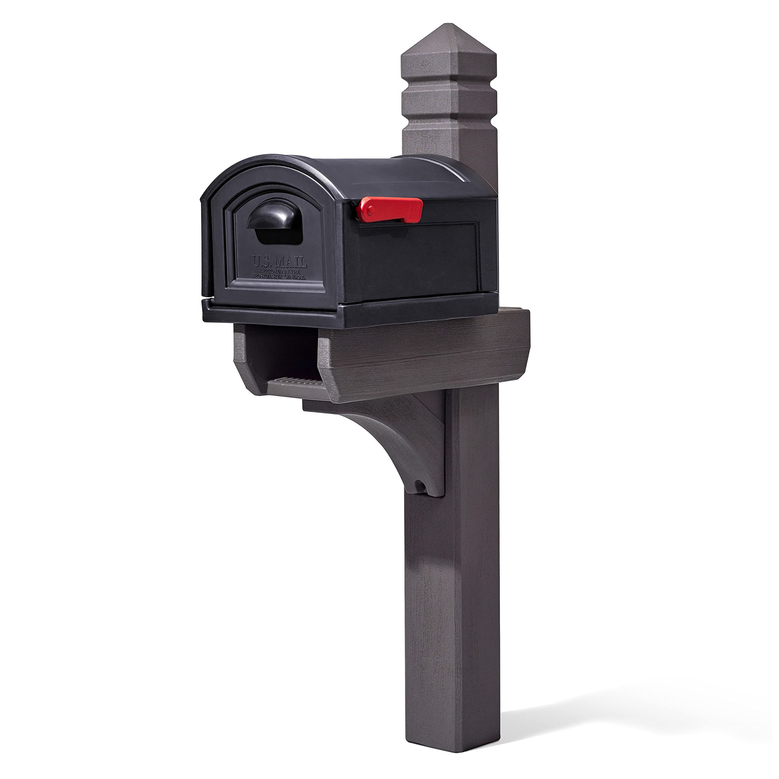 Fashion Finesse Extra Large Mailbox & Post, Weather Resistant, Large ...