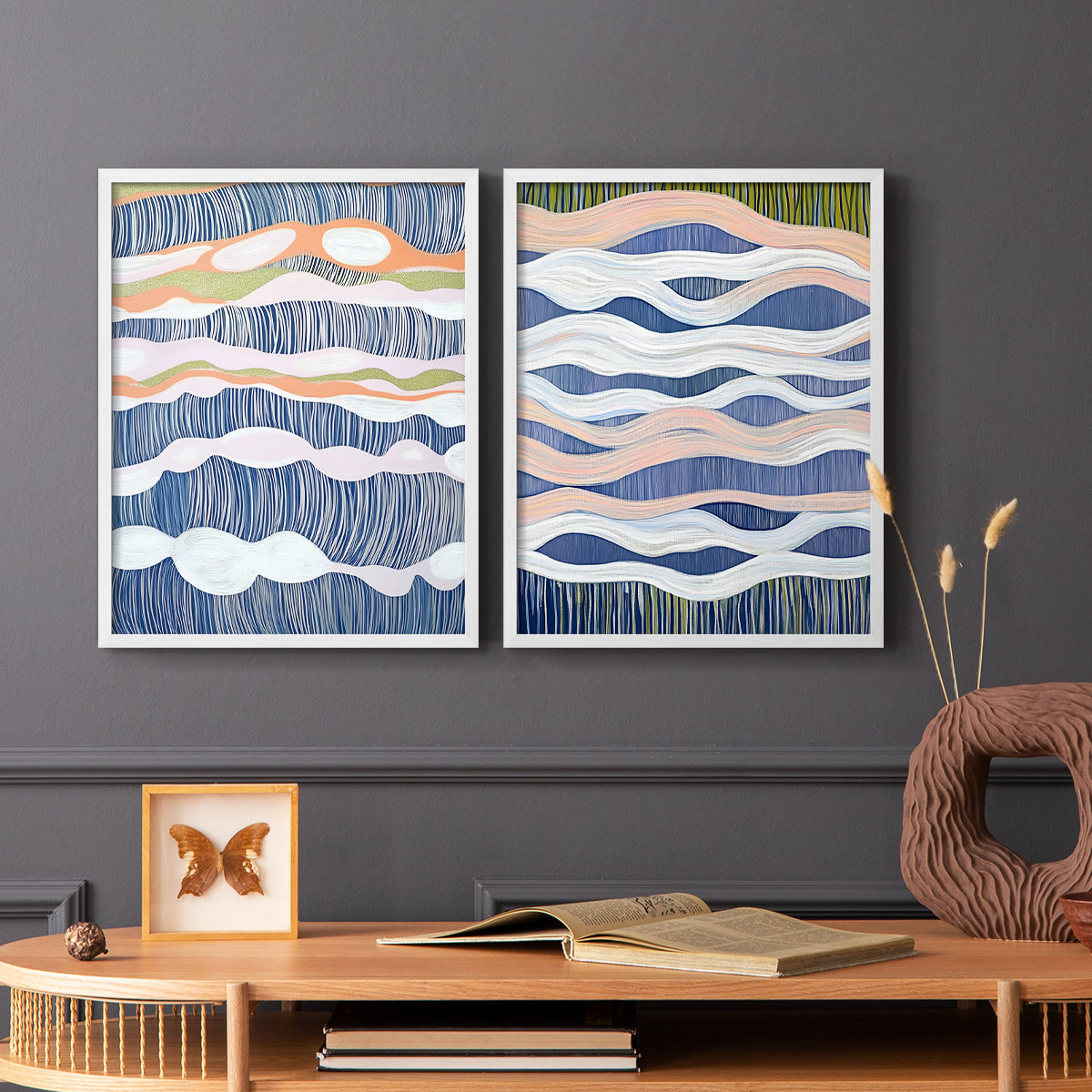 Wrought Studio™ ABSTRACT Series CMXXVII-Premium Framed Print -Ready to ...