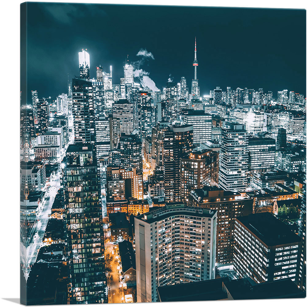 ARTCANVAS " Toronto Canada City " | Wayfair