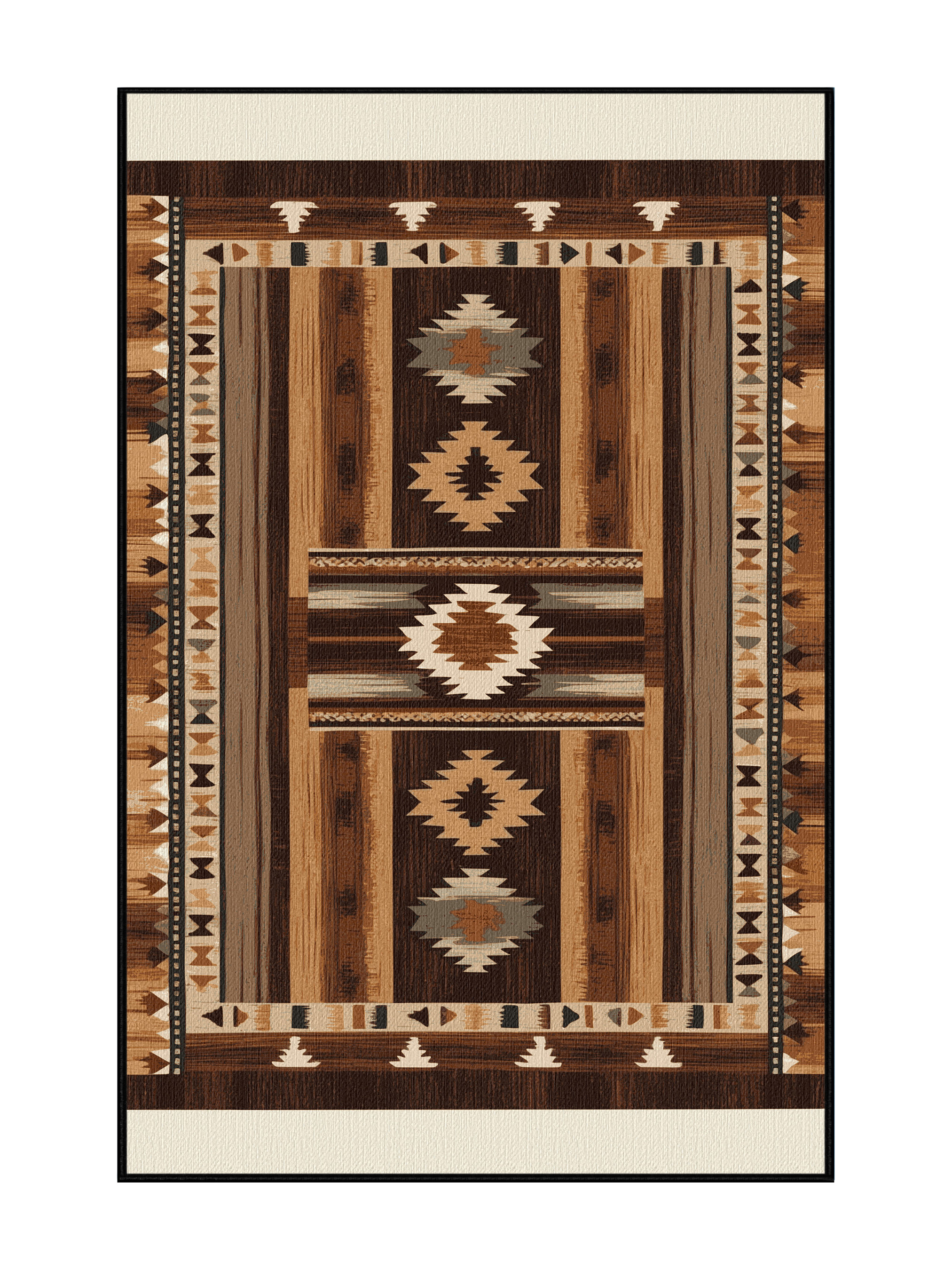 Foundry Select Washable Western Ranch Southwestern Area Rug | Wayfair