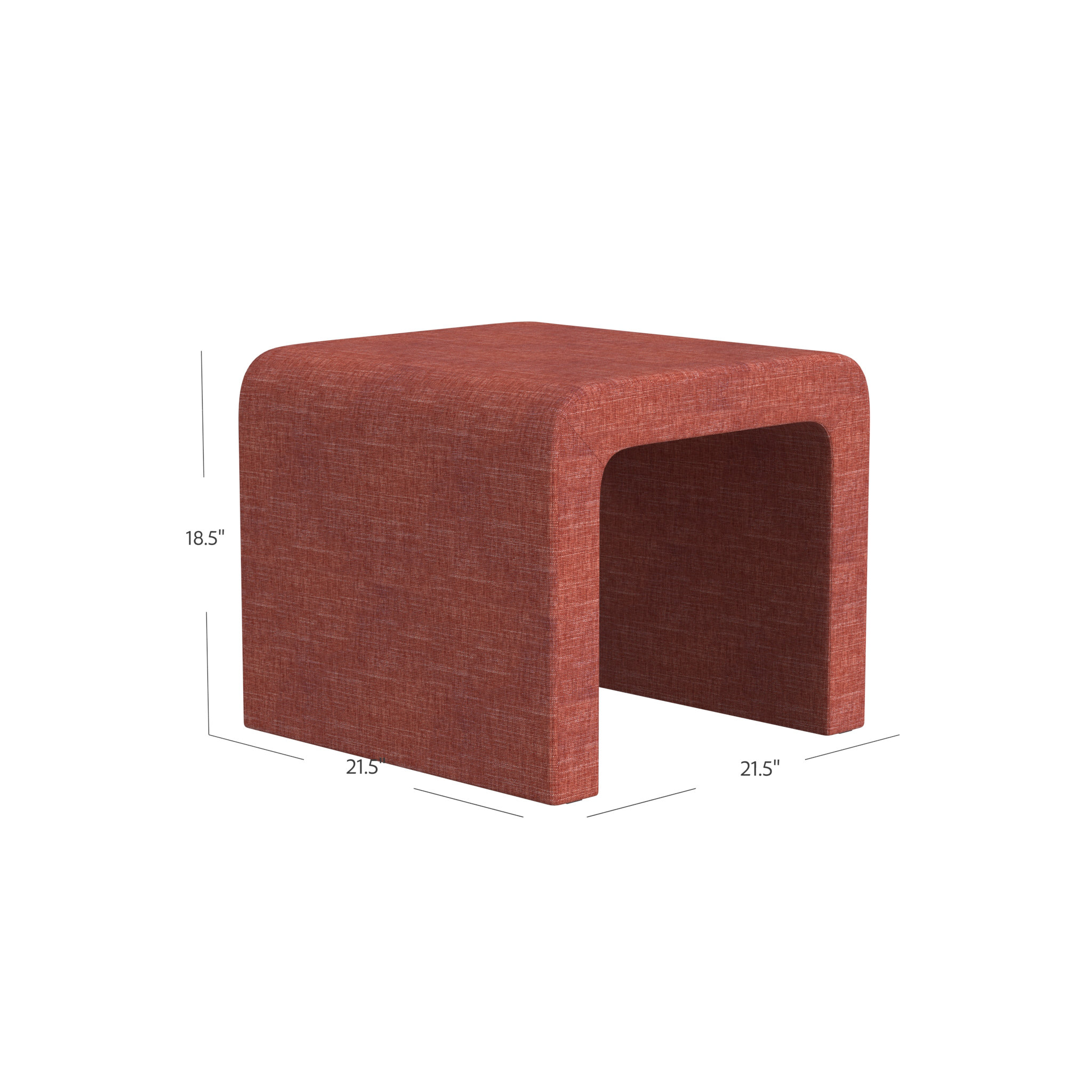 Homepop Arch Ottoman - Rust & Reviews | Wayfair
